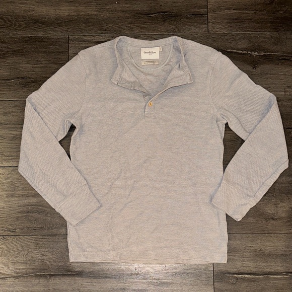 Goodfellow & Co | Tops | Goodfellow Co Light Gray Henley Shirt | Poshmark